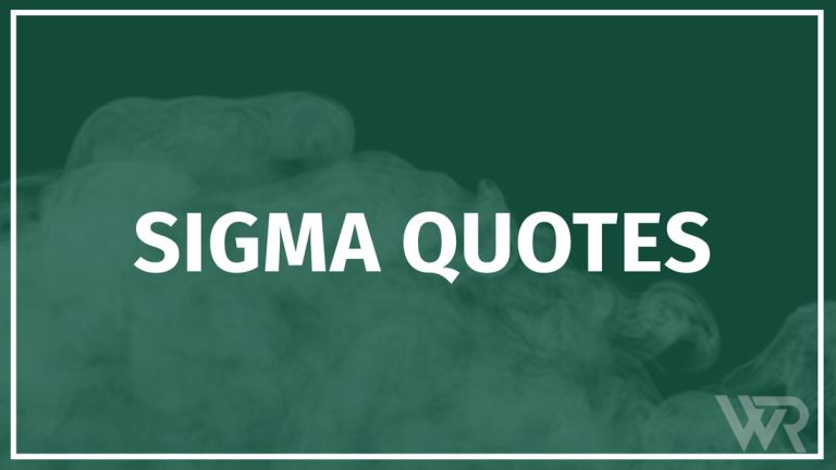 47 Top Sigma Quotes (with Commentary) - Wealth Rector